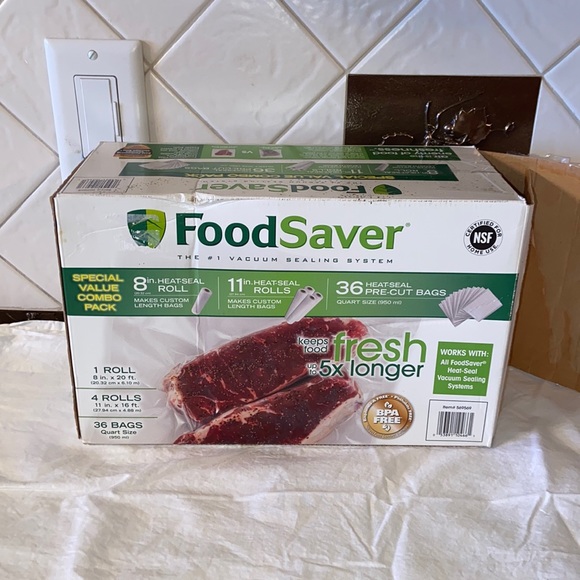 Foodsaver | Kitchen | Foodsaver Vacuum Seal Bag Roll Combo Pack | Poshmark